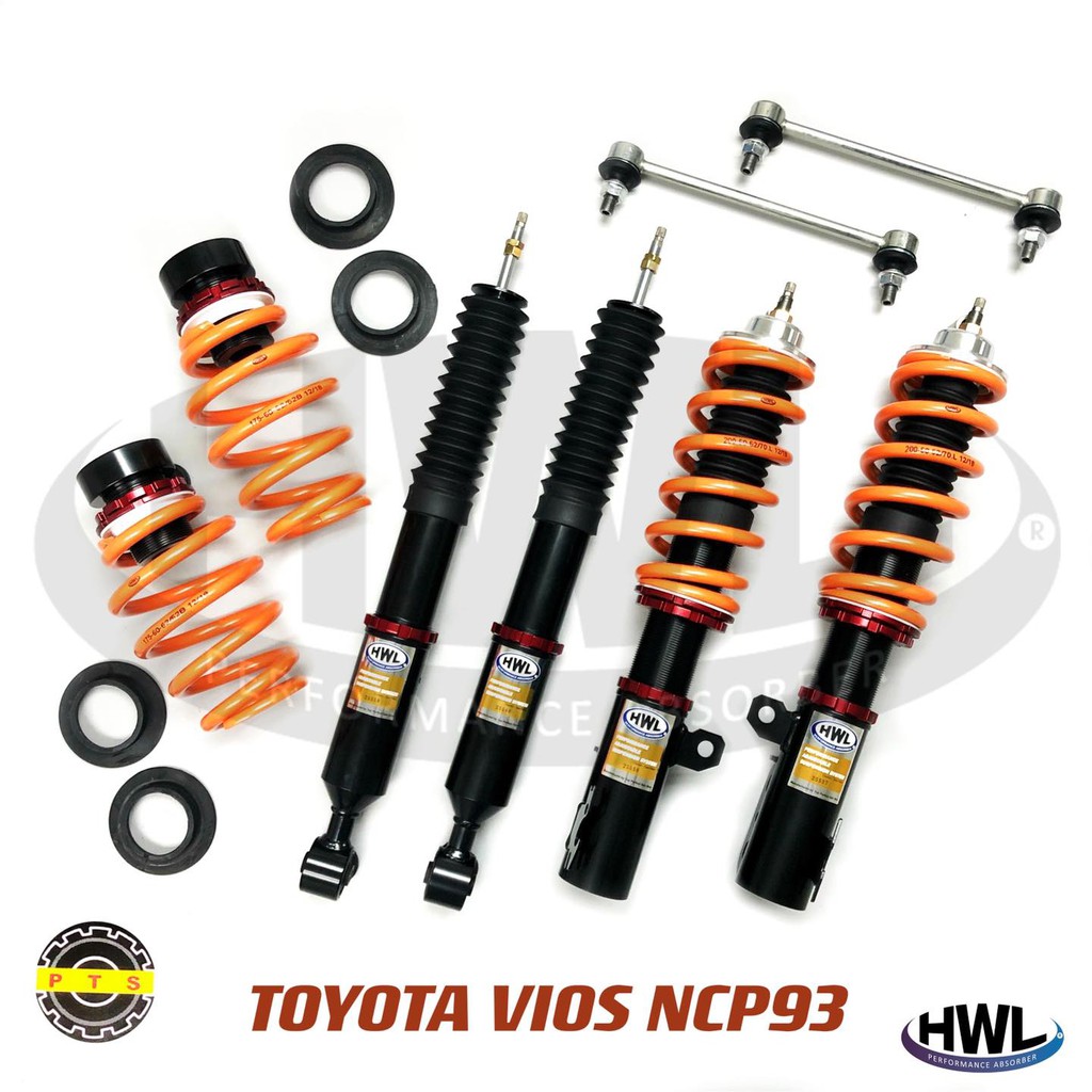TOYOTA VIOS NCP93 HWL Adjustable Absorber PTSTYRE ST1 Hi Low Soft Hard ...