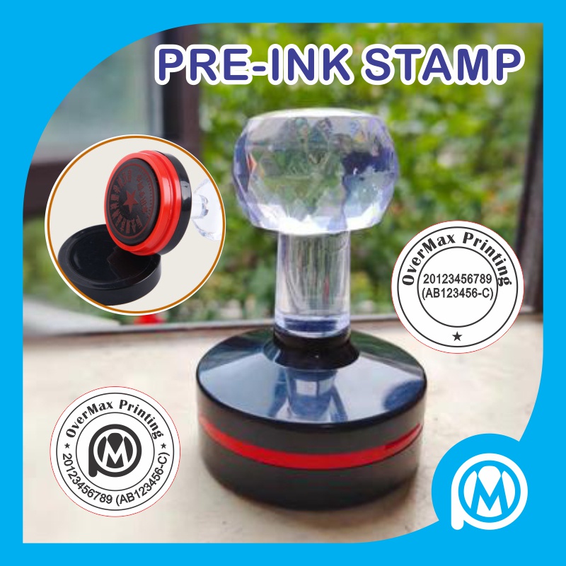 Custom Stamp Round / Cop Bulat / Company Stamp | Shopee Malaysia