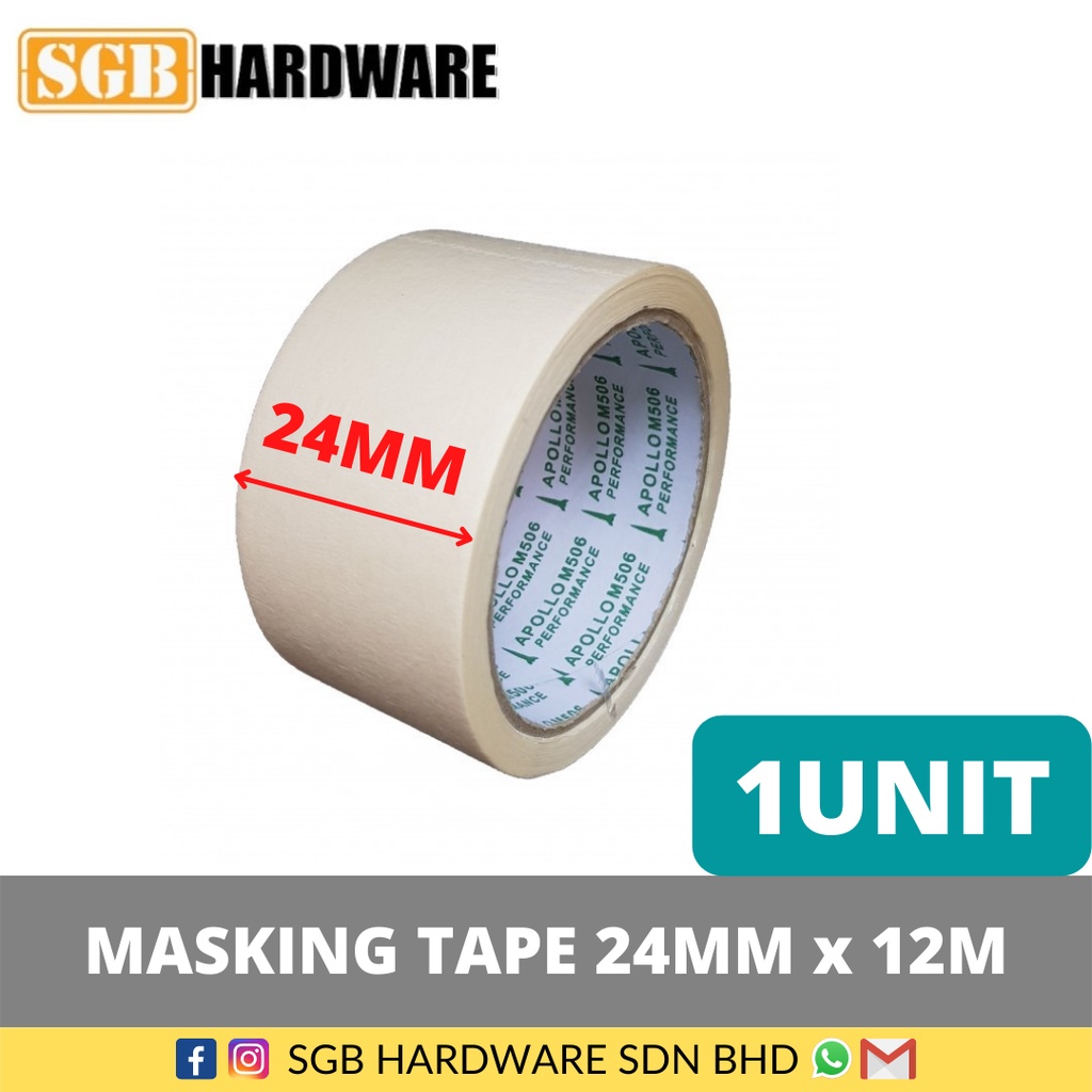 Masking Tape 18mm / 24mm / 36mm / 48mm Easy-to-tear / no-residue ...