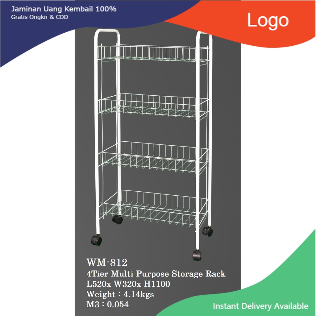 WM-812 MultiPurpose Display Rack/ rak dapur | Shopee Malaysia