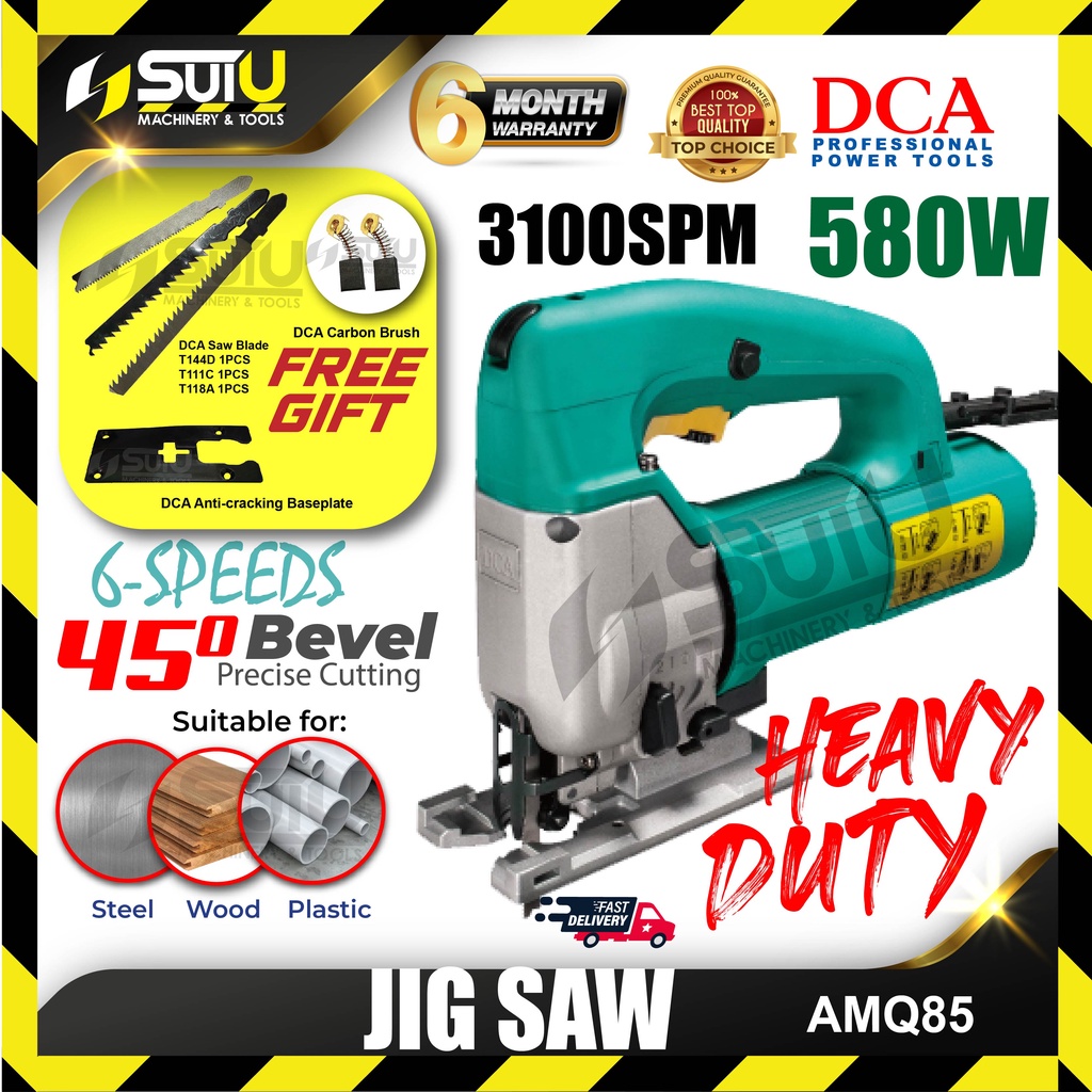 DCA AMQ85 / AMQ85S 6-Speed Jig Saw 580W 3100SPM | Shopee Malaysia