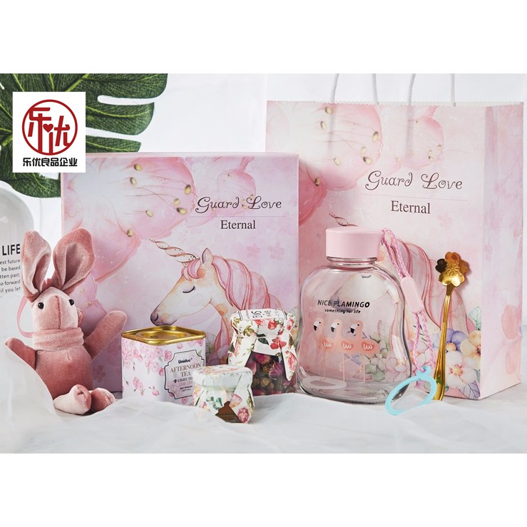 04.LEYOU PINKY LADY SERIES FLOWER TEA GIFT SET(COMBINATION OF CUTIE ...