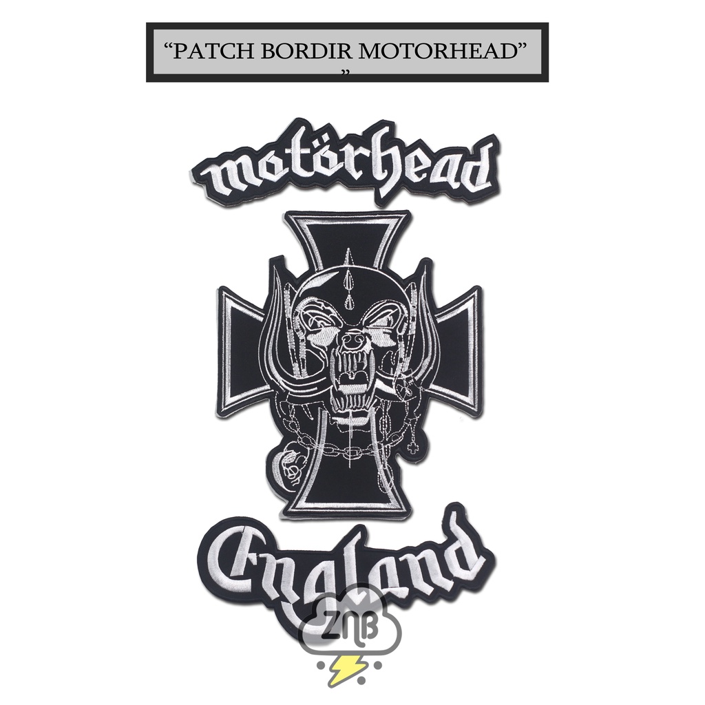 Motorhead Embroidery BACKPATCH Motorcycle PATCH EMBLEM Jacket And Vest ...