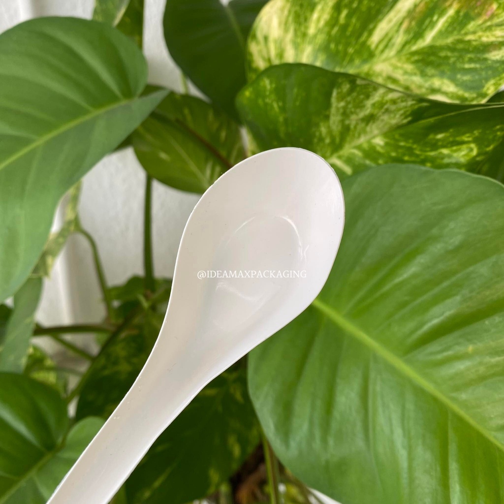 Disposable Big Spoon (100pcs) - White | Shopee Malaysia