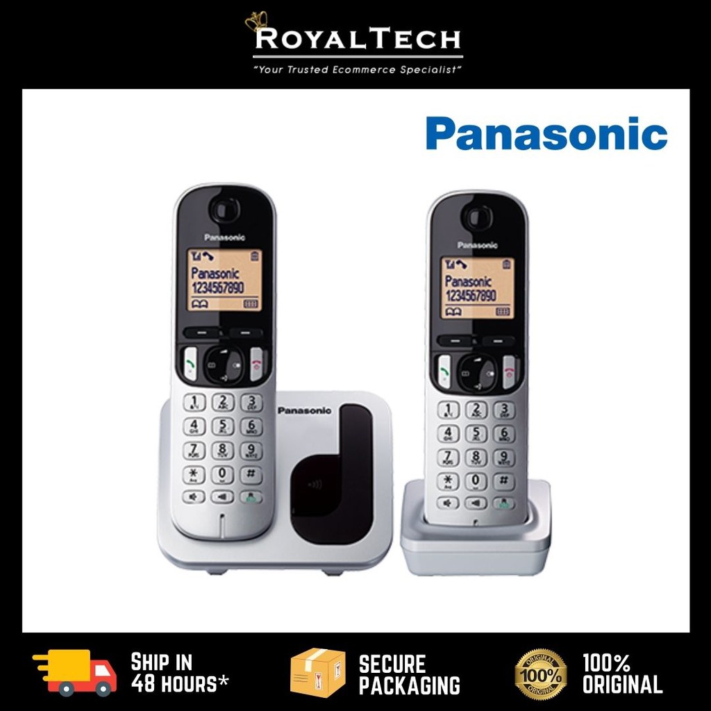 PANASONIC KX-TGC212 KX-TGC212MLS Cordless Phone DECT TWIN / DUAL (Office Phone / Home Unifi ...