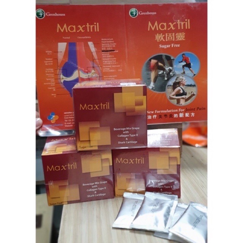 Maxtril Glucosamine Collagen 软固灵30’s x 5g (Exp: Aug 2026) | Shopee Malaysia