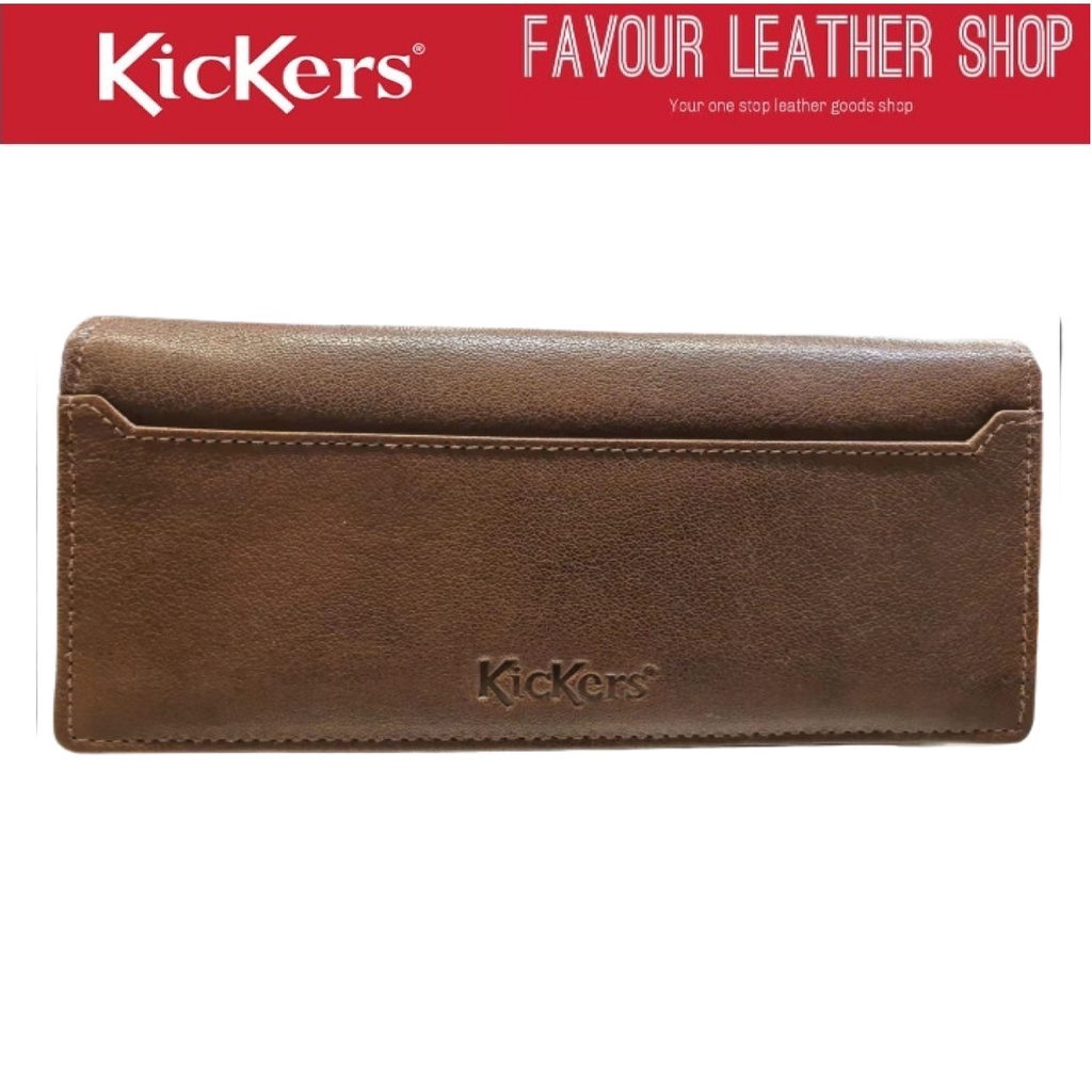Kickers Genuine Leather Long Wallet (KDPC-50830) | Shopee Malaysia