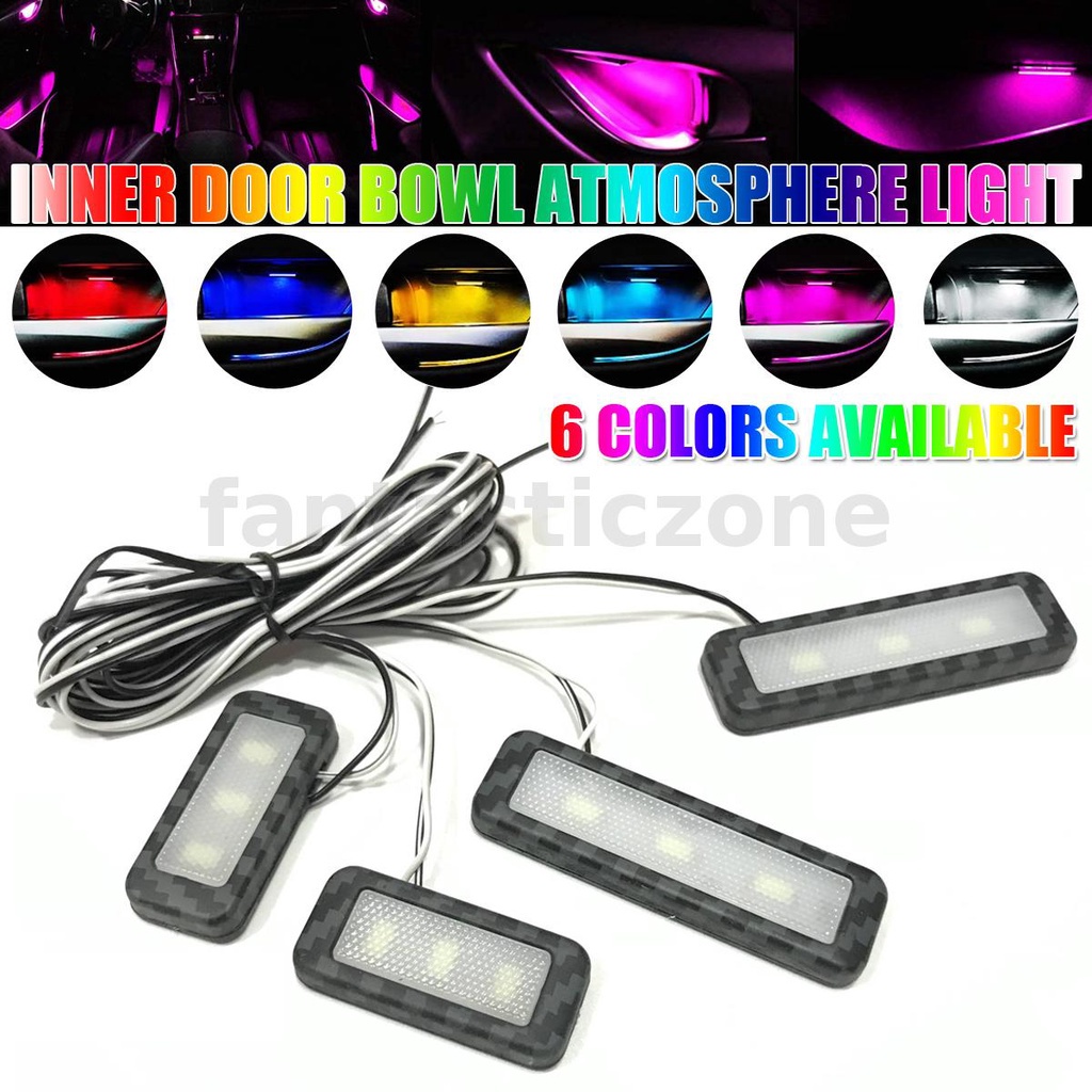 In Stock Car Interior Footwell LED Light Multicolour Remote Atmosphere ...