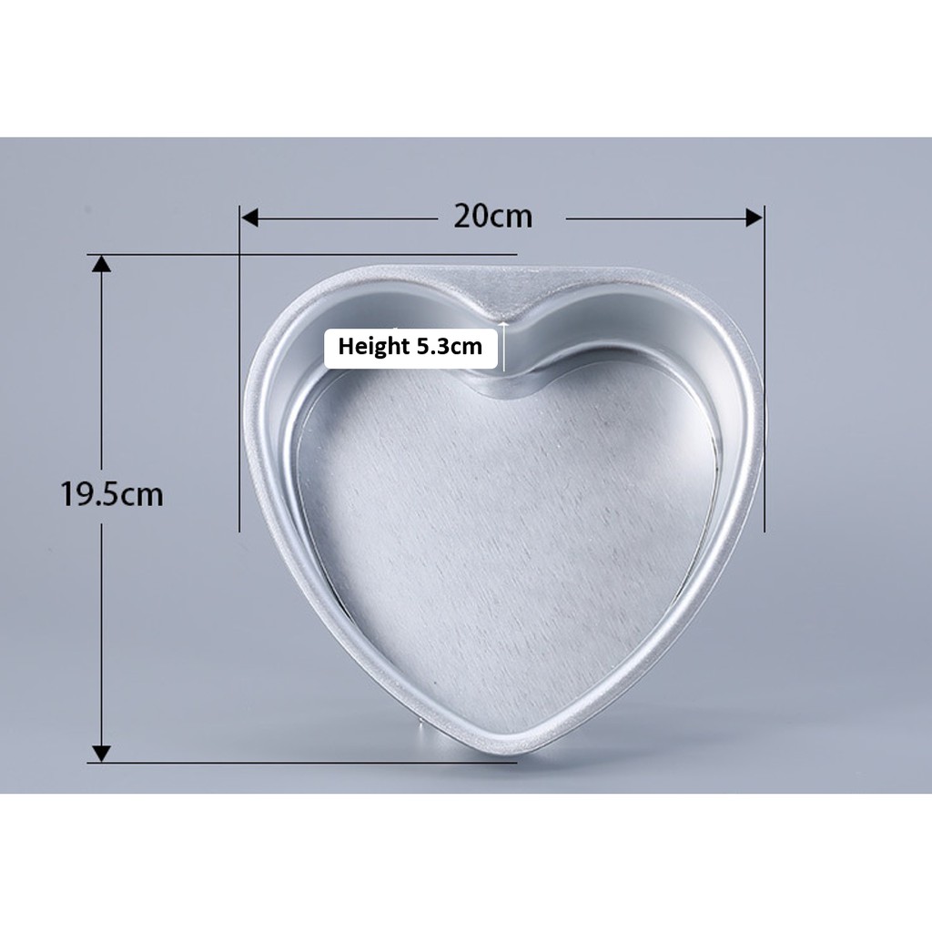 Round Heart Aluminium Cake Mould Round Cake Pan Loyang Kek Acuan Kek ...