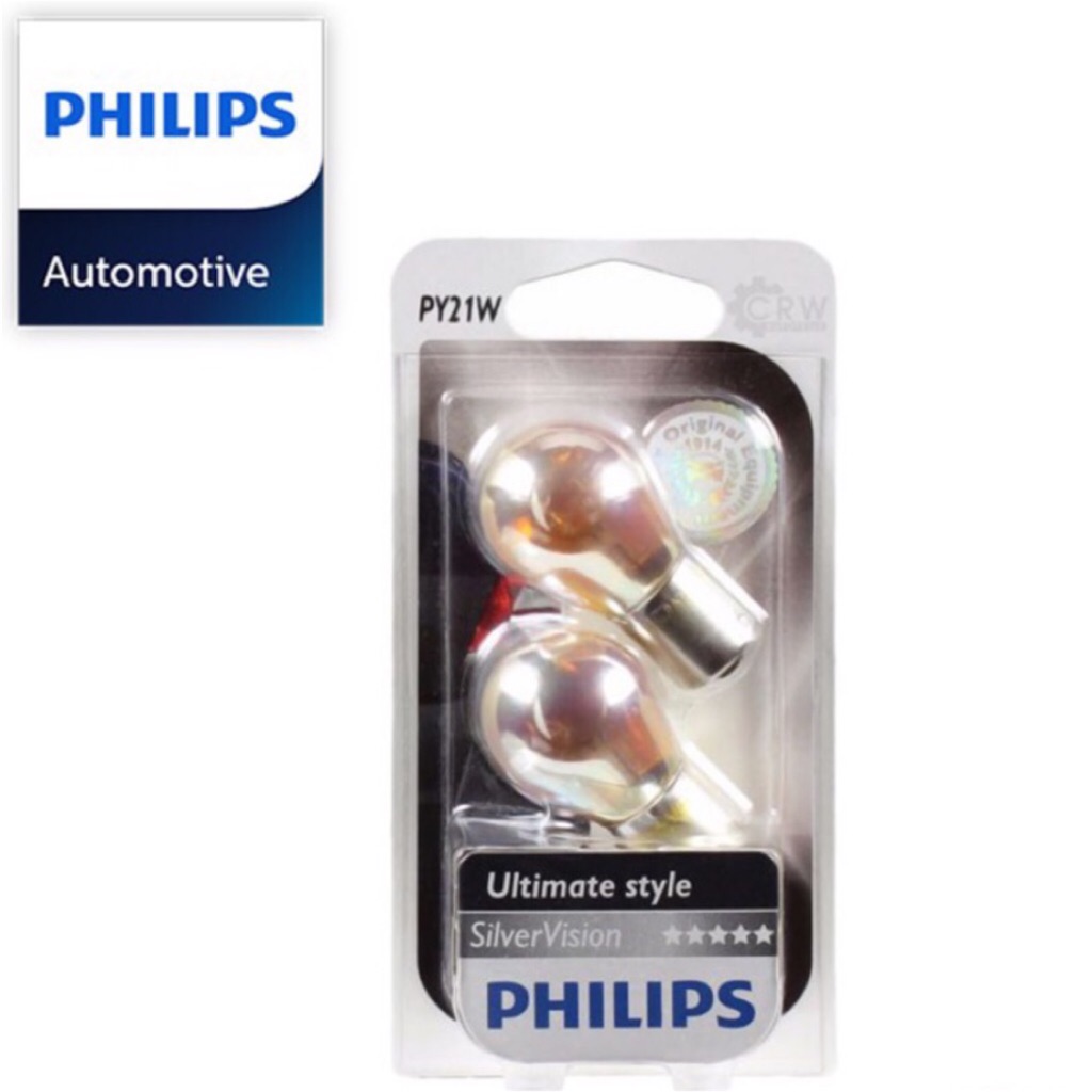 PHILIPS Silver Vision Signaling Indicator Stop Tail Light 12V Bulb ...