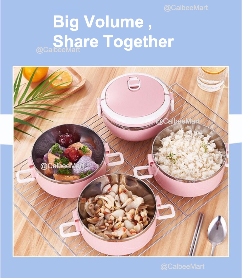 Multi Layer Lunch Box Stainless Steel Tiffin Thermal Food Container ...