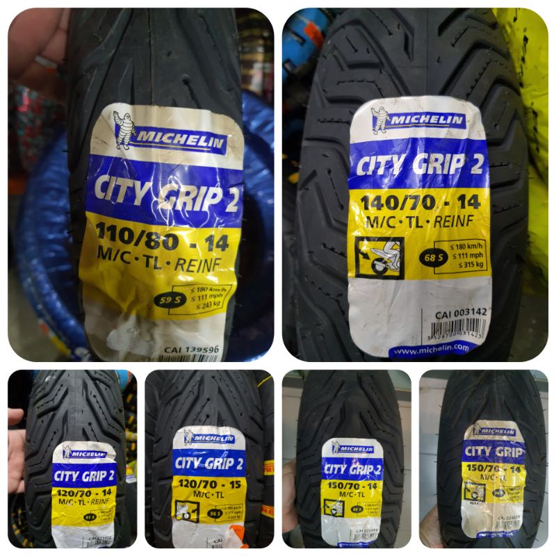 TYRE MICHELIN PIRELLI EUROGRIP NVX/NMAX/XMAX/KYMCO/ELEGAN250 CITY GRIP ...
