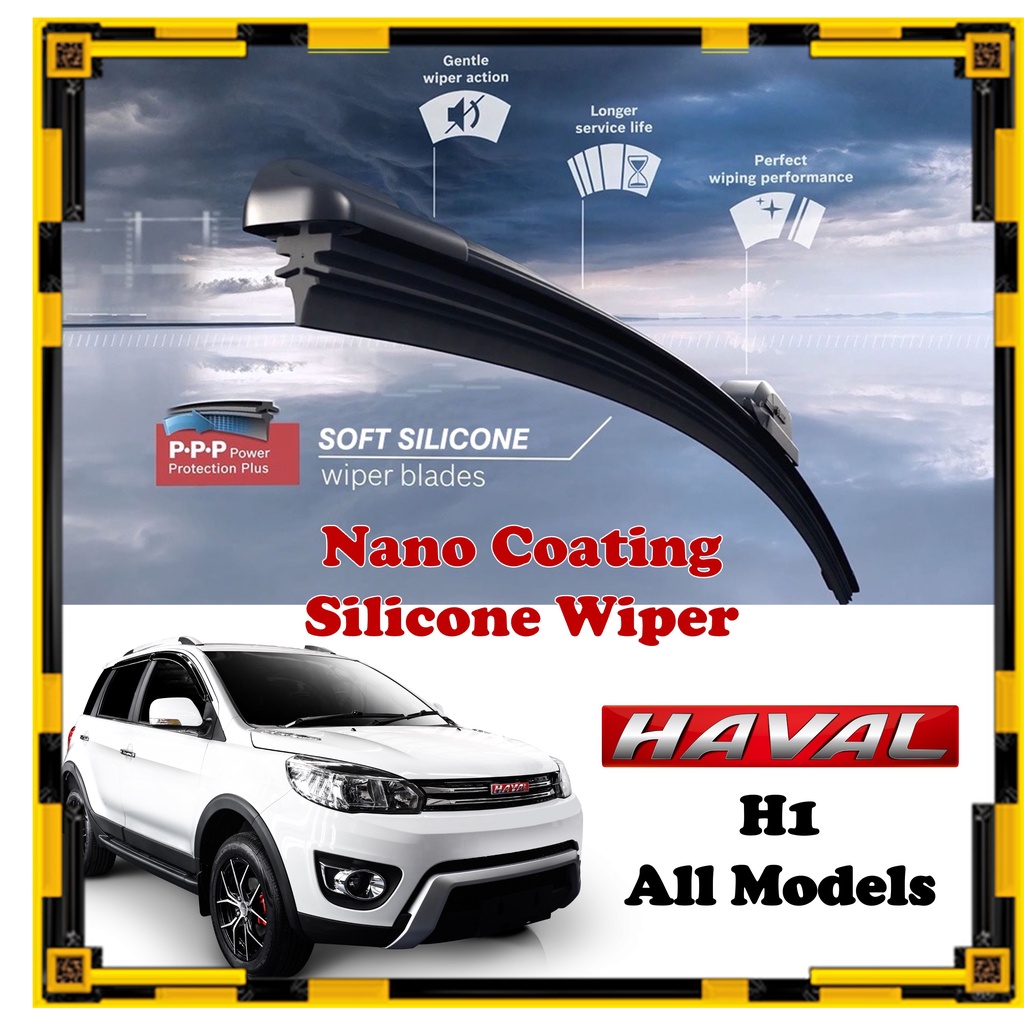 Haval H1- Nano Coating Soft Silicone Car Wiper Blades - 1 Pair ...