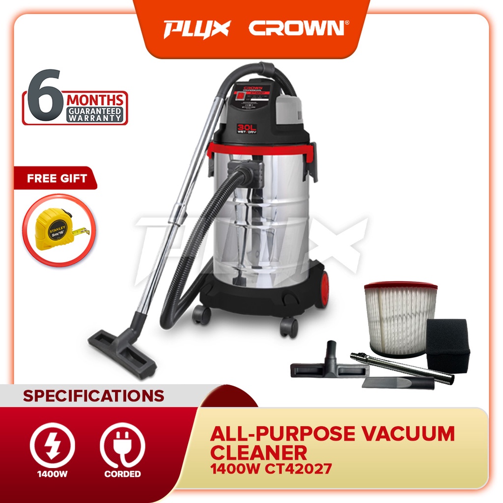 CROWN PROFESSIONAL CT42027 ALL-PURPOSE VACUUM CLEANER | Shopee Malaysia