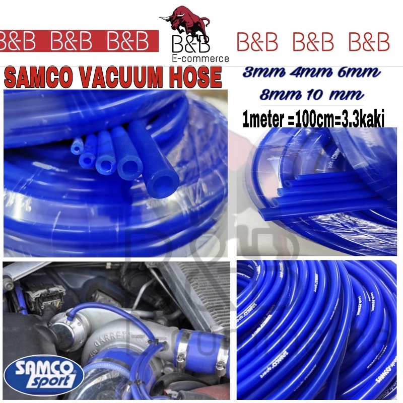 🌟High Quality🌟Samco Silicone Vacuum Hose 3mm 4mm 6mm 8mm 10mm (1meter =100cm=3kaki ) | Shopee ...