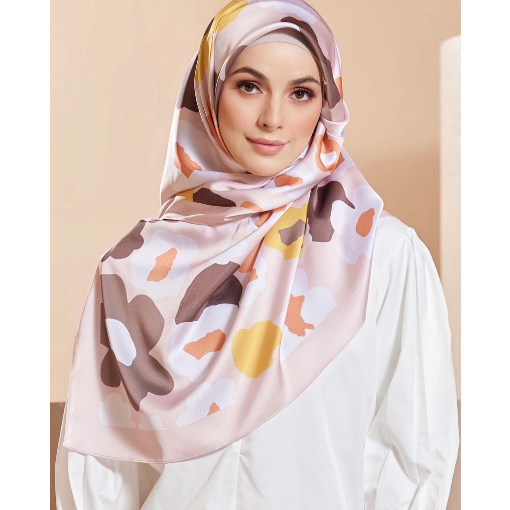 Tudung Bawal Satin Printed | Tudung Raya | Tudung Corak | Ready Stok ...