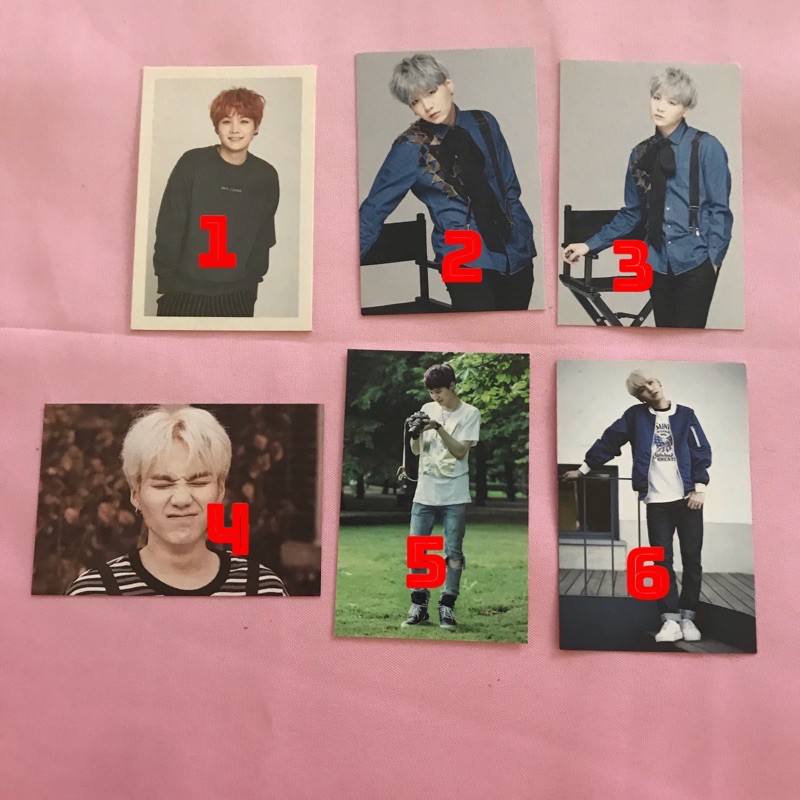 BTS SUGA OFFICIAL PHOTOCARD READY STOCK IN MALAYSIA | Shopee Malaysia