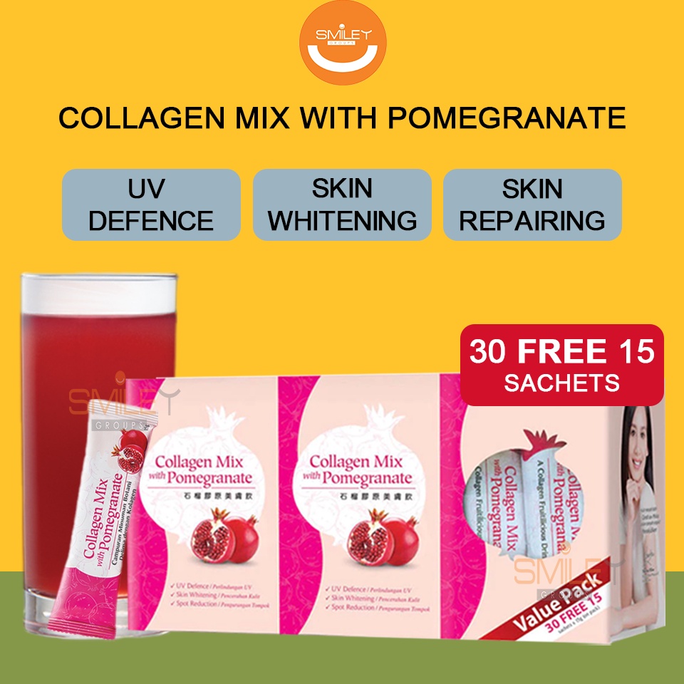 Beauxlim Collagen Mix With Pomegranate (15g x 45s Sachets) UV Defence ...