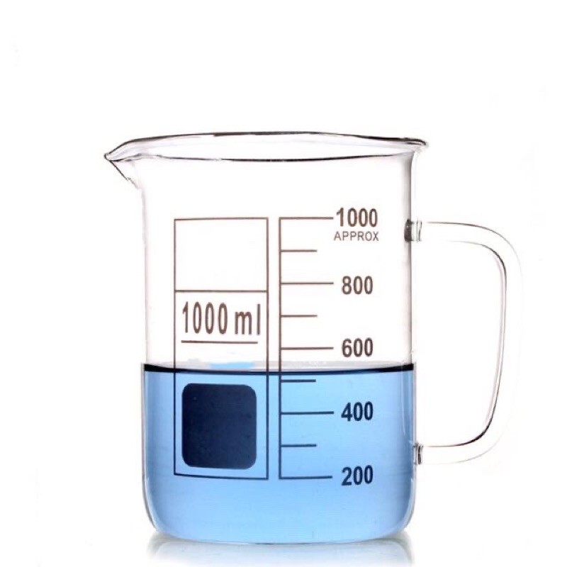 Glass Beaker Bikar Kaca Borosillicate Laboratory Measuring Glass (25ml ...