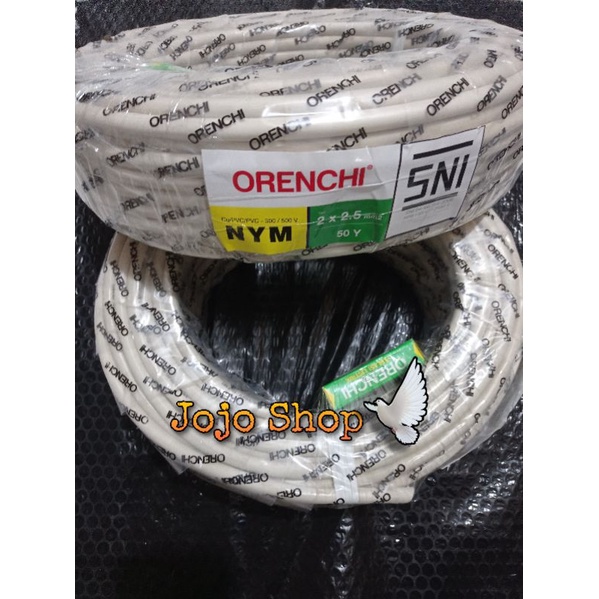 Nym Copper Wire Roll Cable 2×2,5mm Length 50 Yards ORENCHI-SNI | Shopee ...
