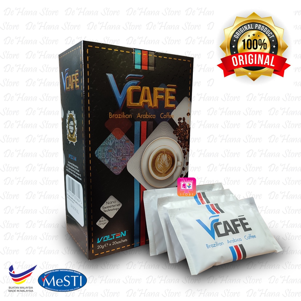 VOLTEN VCAFE Brazilian Arabica Coffee/Ekstrak Halia Hitam (20 sachets ...