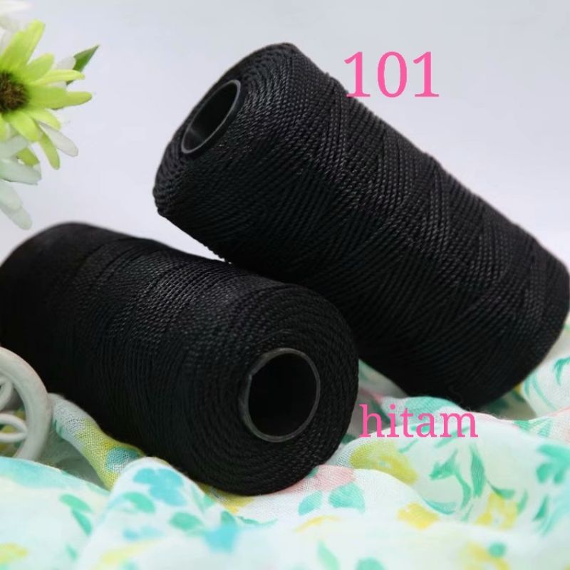 Benang kait Benang Nilon 1.5mm Crochet Nylon 3ply Yarn Accessories Bag ...