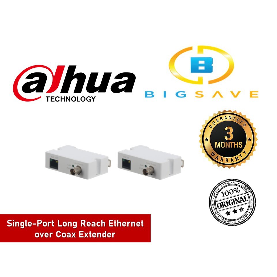 DAHUA LR1002-1EC / LR1002-1ET SINGLE PORT LONG REACH ETHERNET (RECEIVER) | Shopee Malaysia