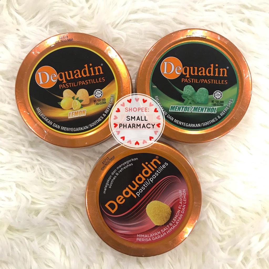 Dequadin Pastilles Menthol 013762 / Lemon / Himalayan Salt & Lemon 50g ...