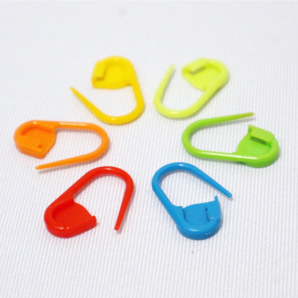 Plastic Stitch Marker For Crochet and Knitting/ Pin Penanda Kait ( 5 ...