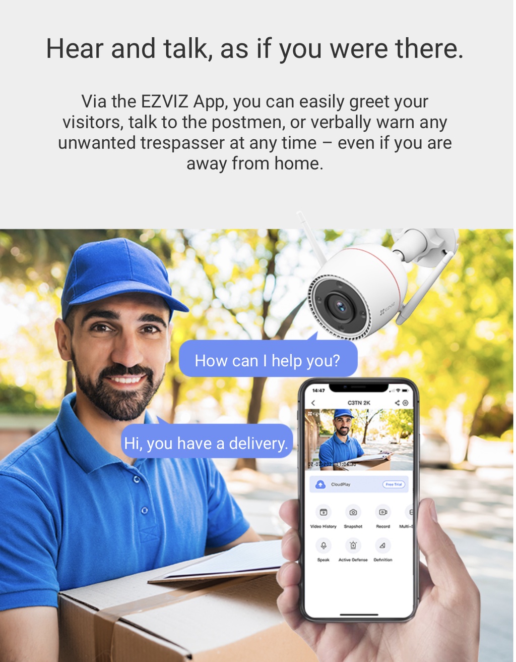 Ezviz OutPro C3TN 3MP 2K / C3TN Clor 2MP Outdoor / Indoor Weatherproof ...