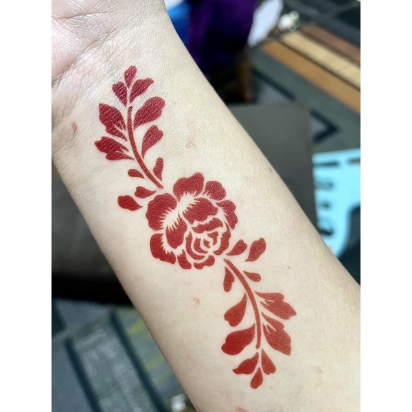 STICKER HENNA MURAH HANDMADE (ROSES EDITION) | Shopee Malaysia