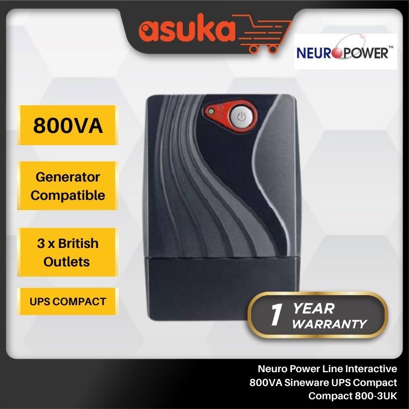 Neuro Power Line Interactive 800VA Sineware UPS Compact Compact 800-3UK ...