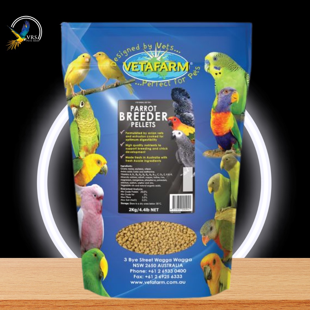 VETAFARM PARROT BREEDER PELLETS // ORIGINAL PACK // 2KG | Shopee Malaysia