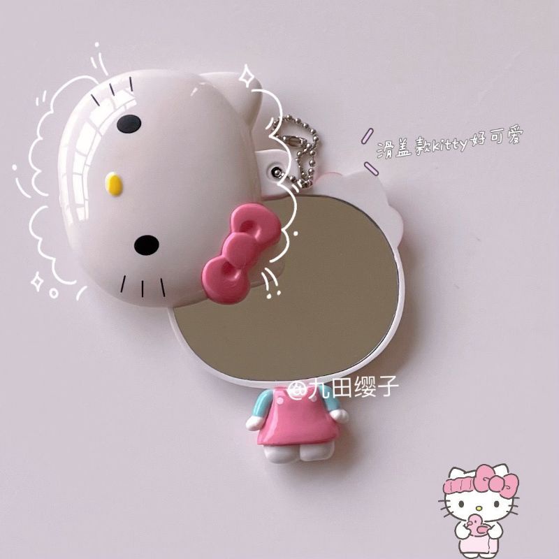Hello Kitty Cute Keychain Mirror Hello Kitty Mini Pocket Cermin Kecil ...