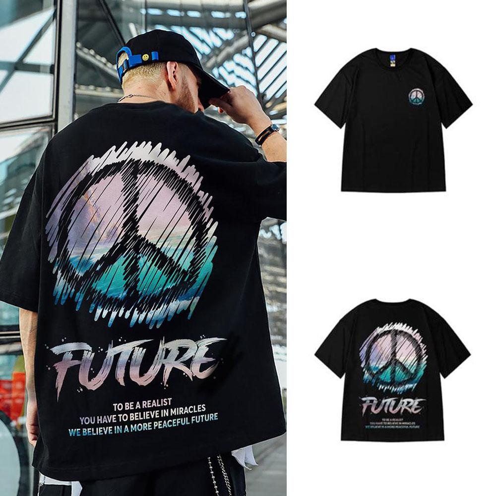Peace Future Tee Oversize Tee | Shopee Malaysia