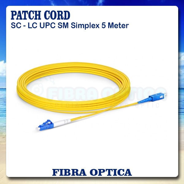 Patch Cord SC-LC SM 5m | Fiber Optic SC/UPC-LC/UPC Single Mode Simplex ...