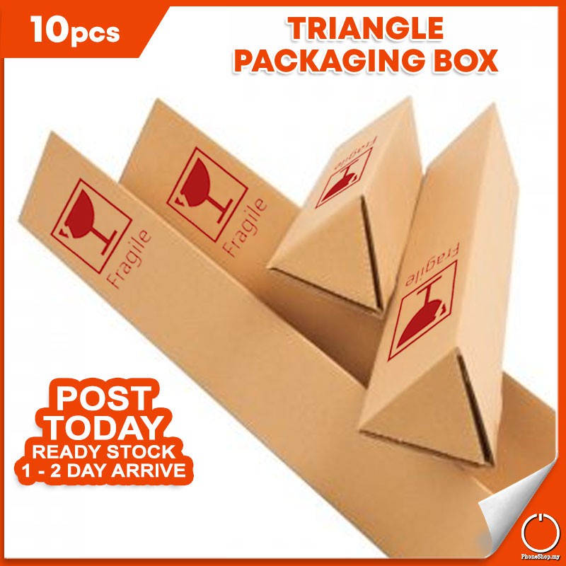 𝗧𝗥𝗜𝗔𝗡𝗚𝗟𝗘 10 Pieces Paper Box Kotak Carton Umbrella Fishing Rod Tree ...