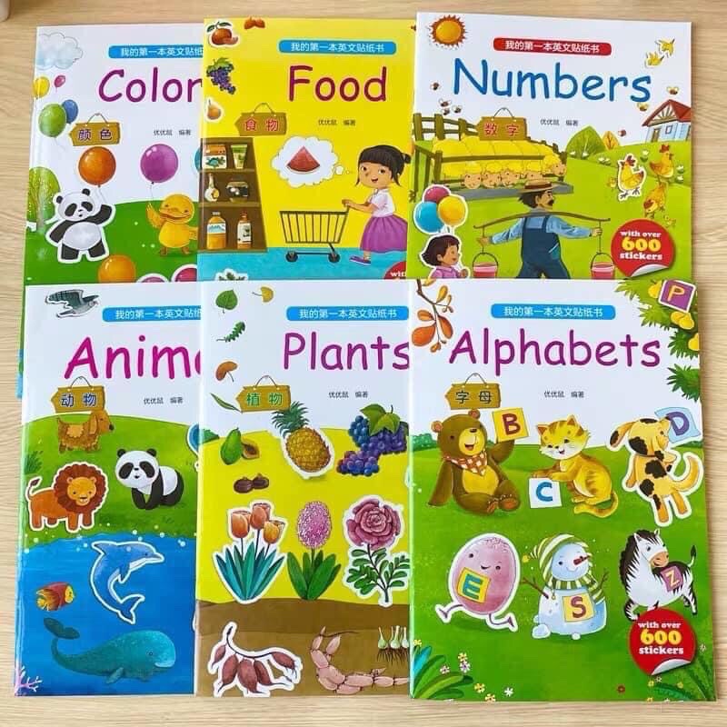 Sticker book English Chinese Bilingual Sticker Book My first english ...