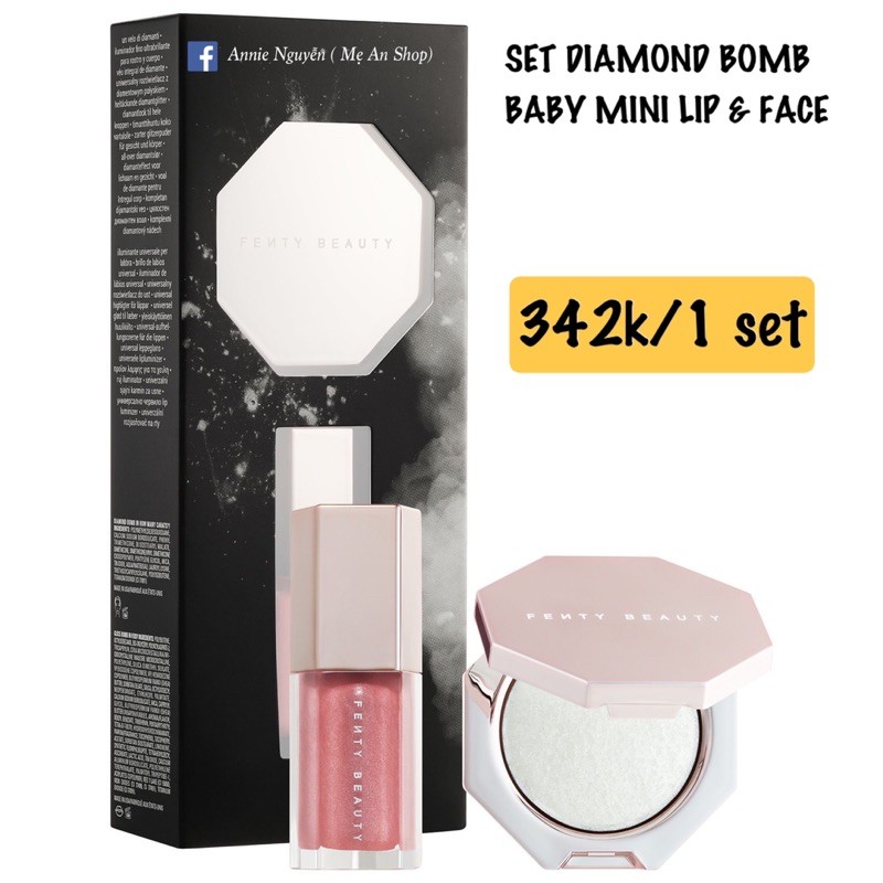Fenty mini makeup Set (highlight + lipstick) | Shopee Malaysia