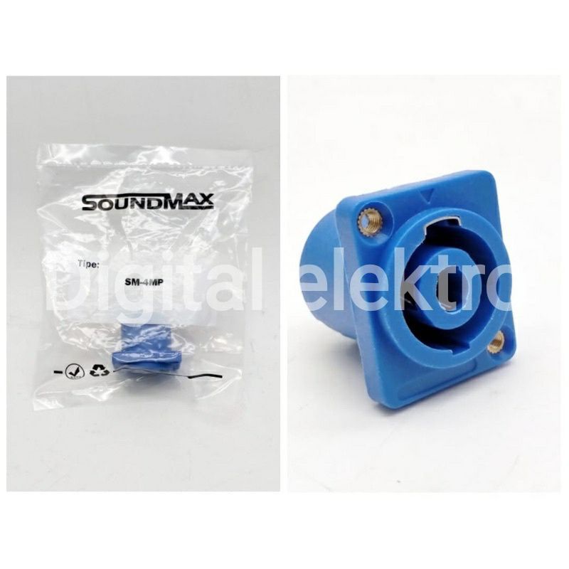 Soundmax SM-4MP spikon socket BLUE / ORANGE socket spikon SHURE ...
