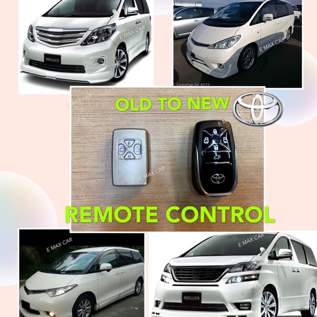 READY STOCK !!!! TOYOTA ESTIMA ACR50 4 / 5 BUTTON ALARM REMOTE CASING ...