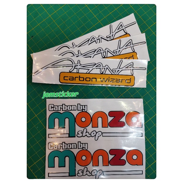 Sticker Akana carbon wizard Monza shop(sticker cutting) | Shopee Malaysia