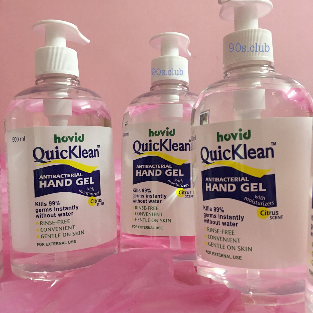 (READY STOCK ) 免洗洗手液HOVID QUICKLEAN ANTIBACTERIAL HAND GEL WITH ...