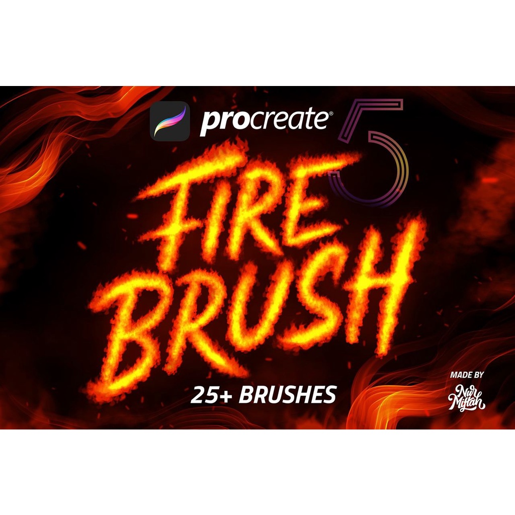 [P56] Procreate Fire Brushes | Procreate Brushes | Procreate ...