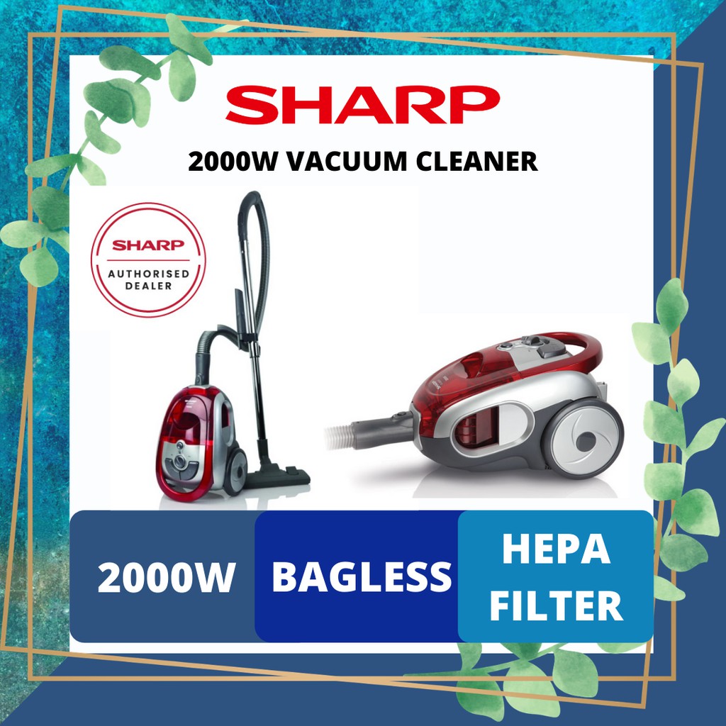 SHARP 2000W BAGLESS VACUUM CLEANER ECLS20R | Shopee Malaysia