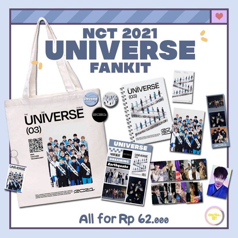 Nct 2021 UNIVERSE FANKIT COMPLETE PACKAGE PACK MERCH NCTZEN NCTU NCT ...