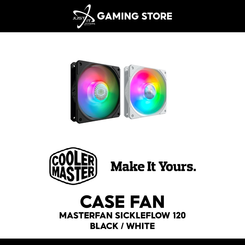 COOLER MASTER SICKLEFLOW 120 ARGB ( BLACK / WHITE ) ( MFX-B2DN-18NPA-R1 ...