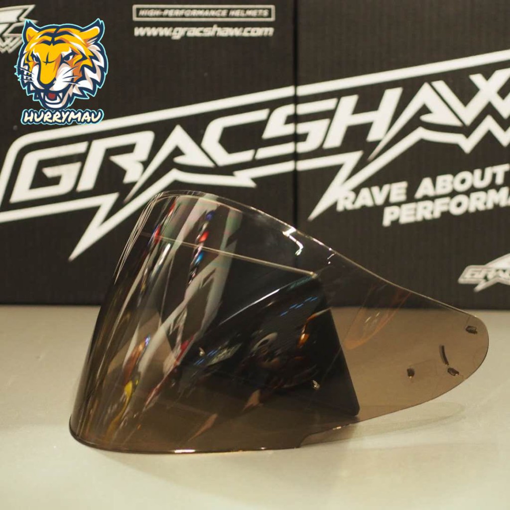 GRACSHAW DOUBLE VISOR HELMET🇲🇾 GEOMAX FLAT DARK GREY | Shopee Malaysia
