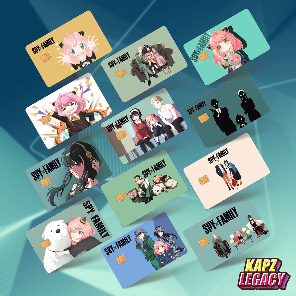 KapzLegacy Spy X Family ATM Bank Sticker Card Cover Access Touch n Go ...