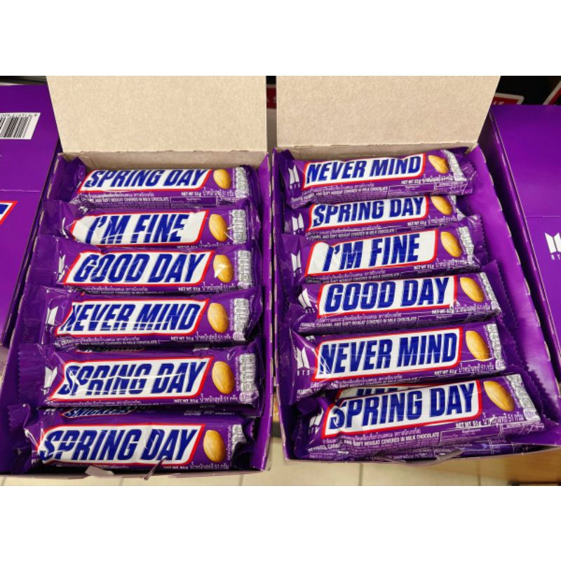 BTS Snickers Chocolate Bar Limited Edition | Shopee Malaysia